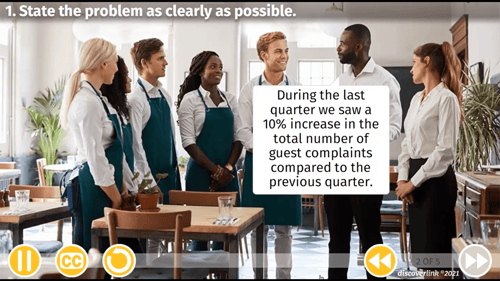 Restaurant Course Library | Solving Problems and Resolving Conflict